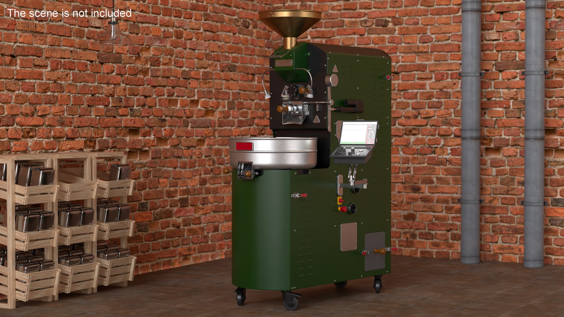 3D Coffee Roaster Machine Green - TurboSquid 2193577