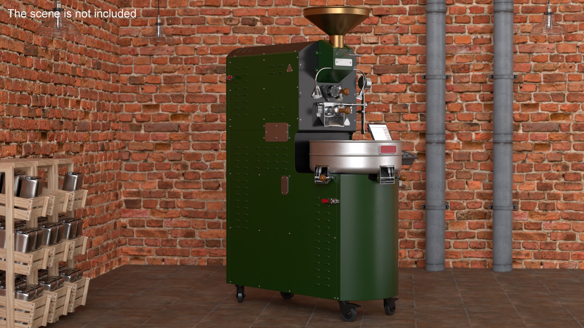 3D Coffee Roaster Machine Green - TurboSquid 2193577