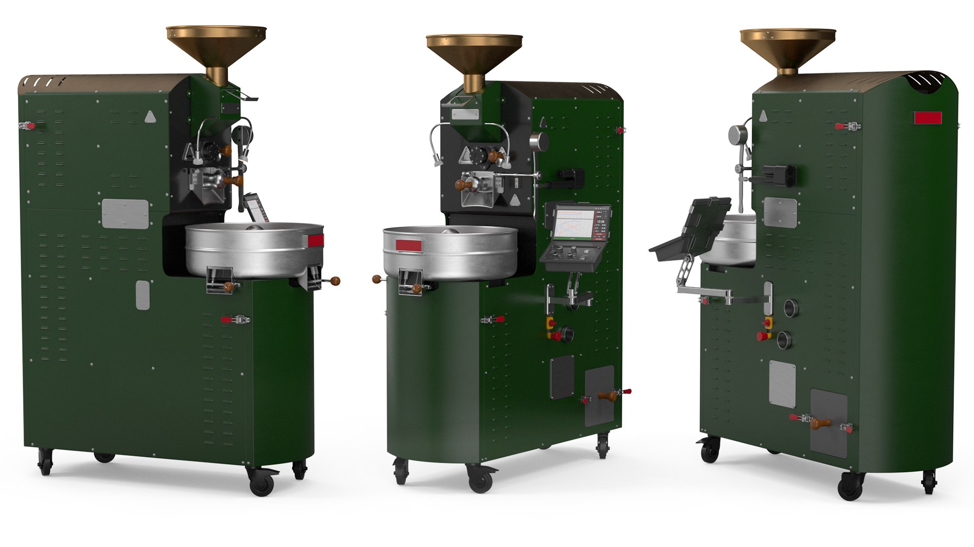 3D Coffee Roaster Machine Green - TurboSquid 2193577