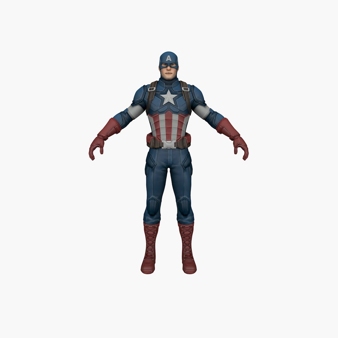 Captain America 3D model - TurboSquid 2079549