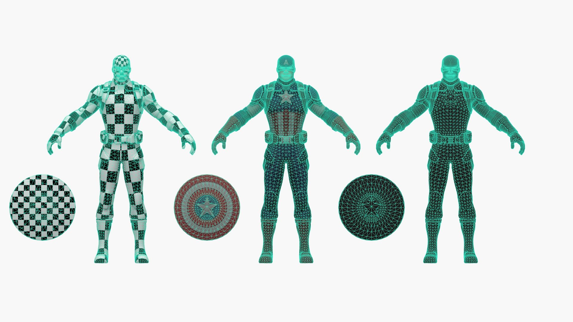 Captain America 3D Model - TurboSquid 2079549