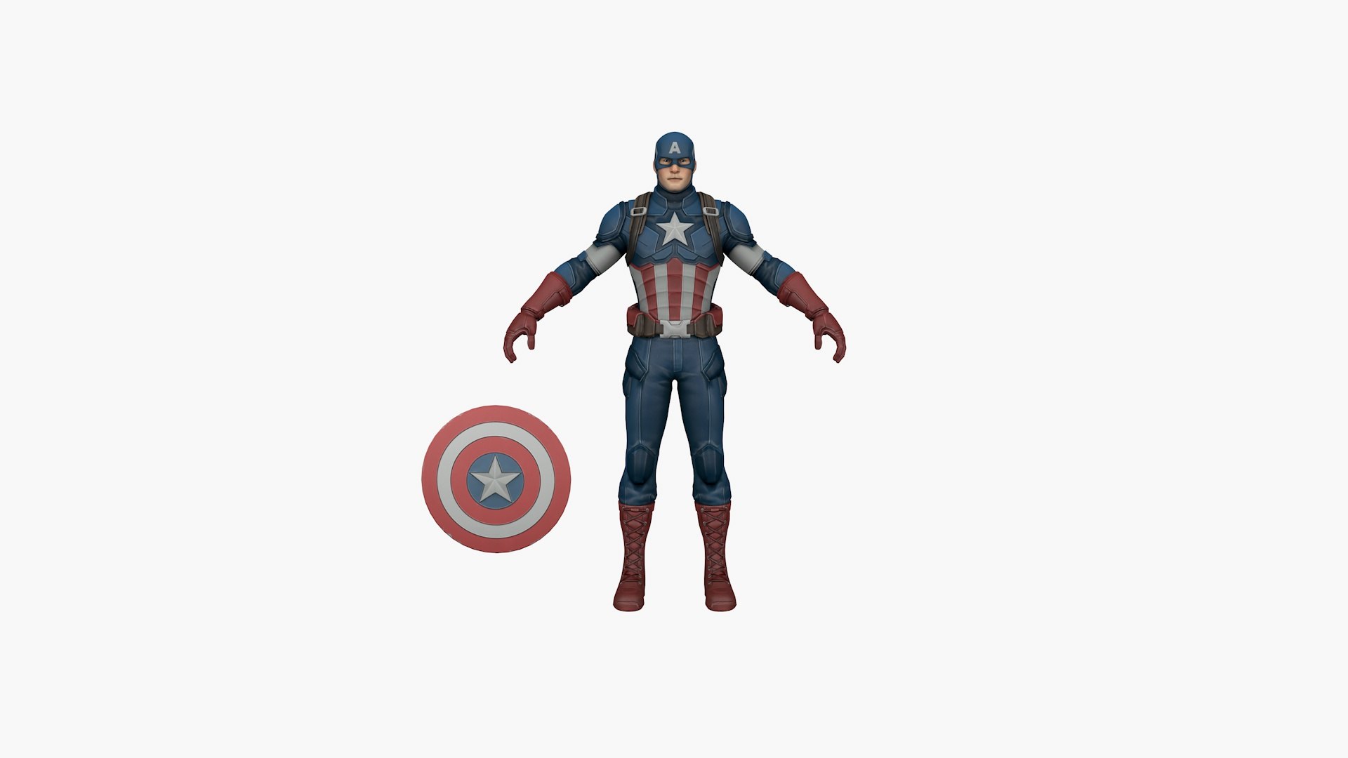 Captain America 3D Model - TurboSquid 2079549