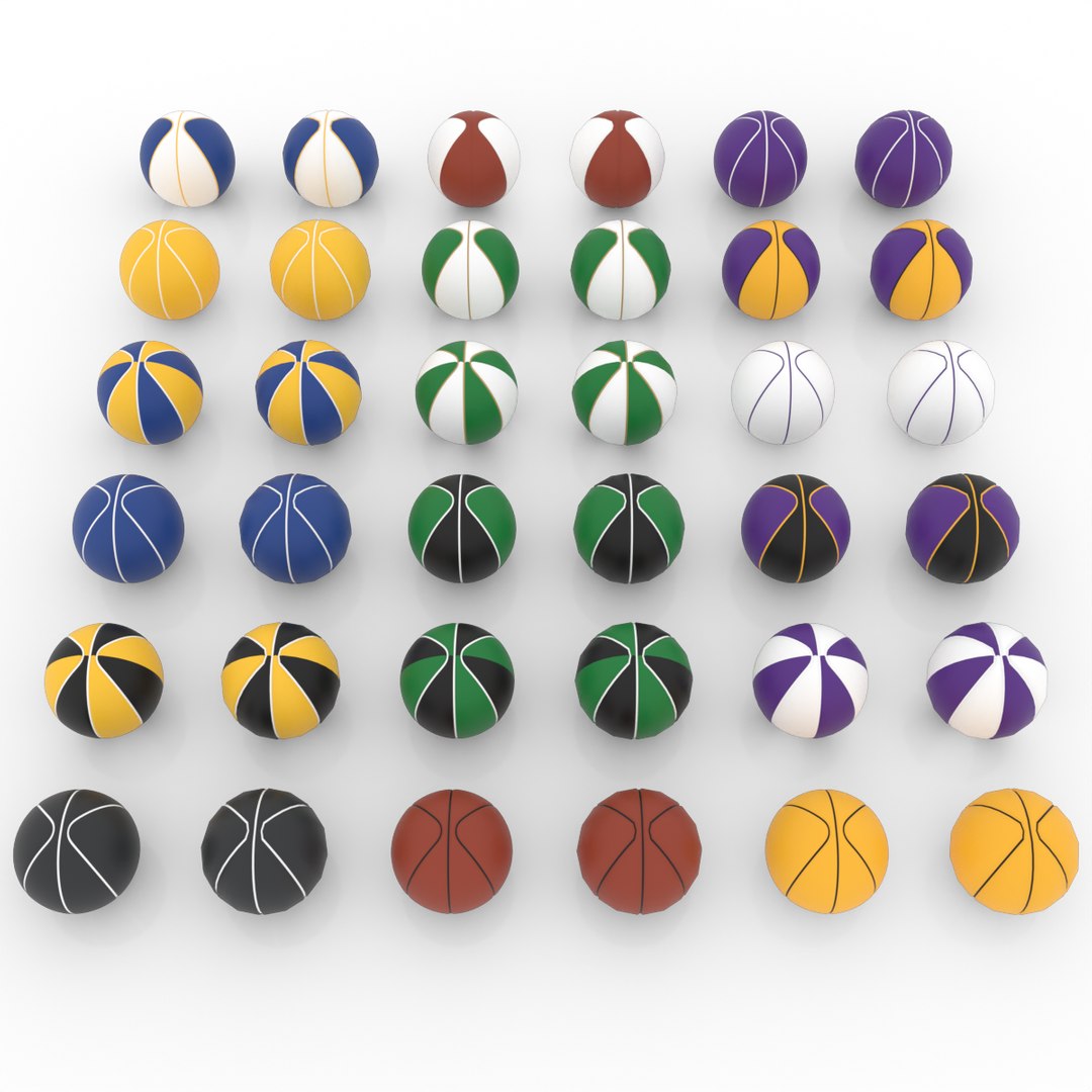 3D Model Basketball Ball Collection - TurboSquid 2188316