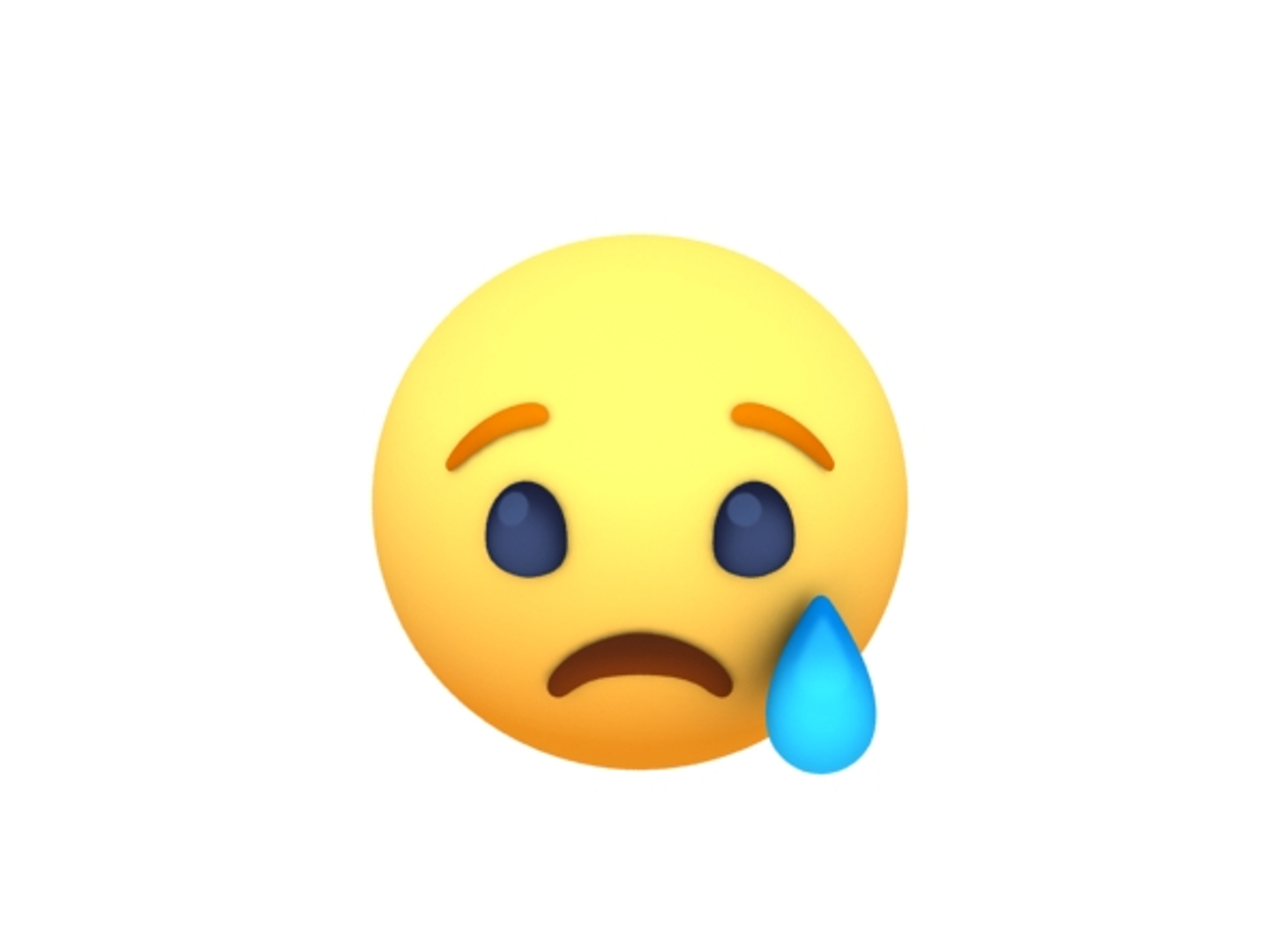 Facebook Sad Reaction Button Model - TurboSquid 1418245