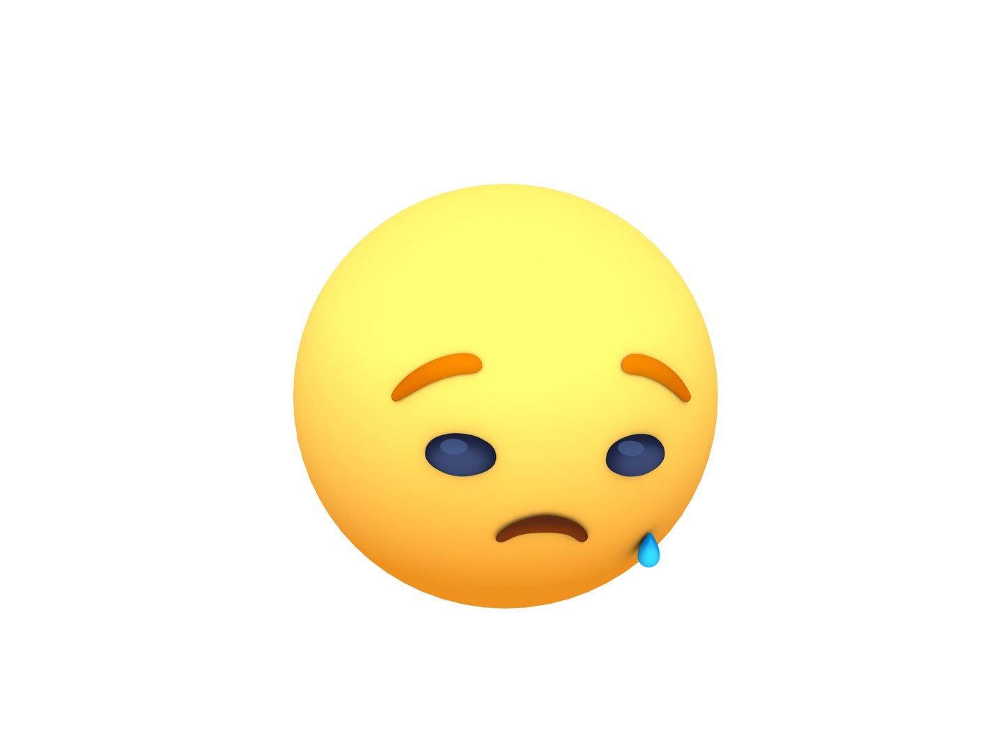 Facebook Sad Reaction Button Model - TurboSquid 1418245