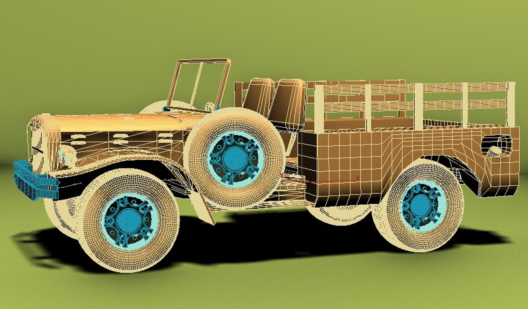 3D Dodge Wc - TurboSquid 1342891