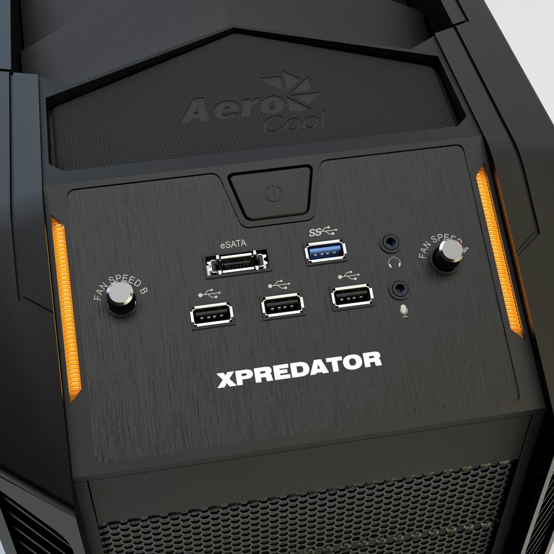 3d Pc Case Aerocool Xpredator Model