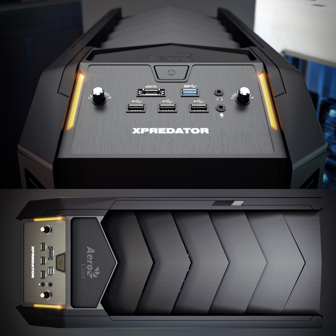3d Pc Case Aerocool Xpredator Model