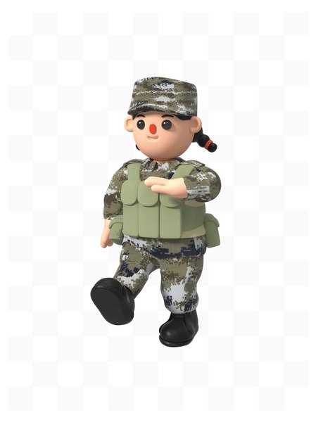 modelo 3d Military training figures soldiers - TurboSquid 2076969