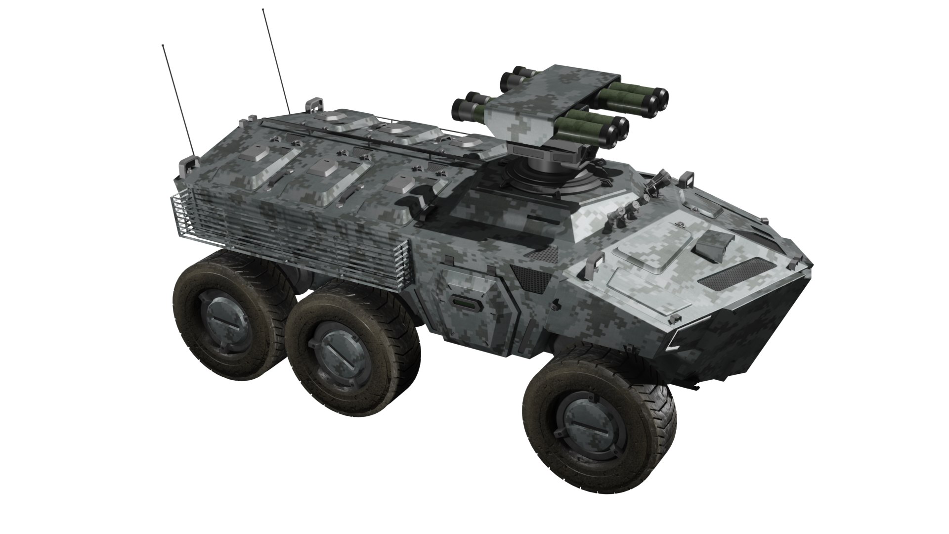 Sci-fi APC ATGM 3D - TurboSquid 2124685