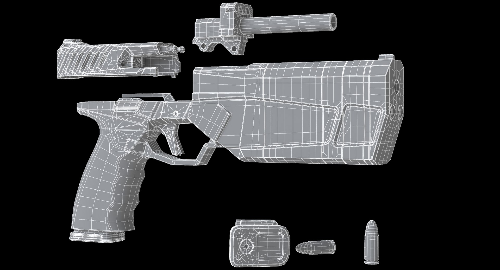 Silencerco maxim 9 long 3D model - TurboSquid 1225683