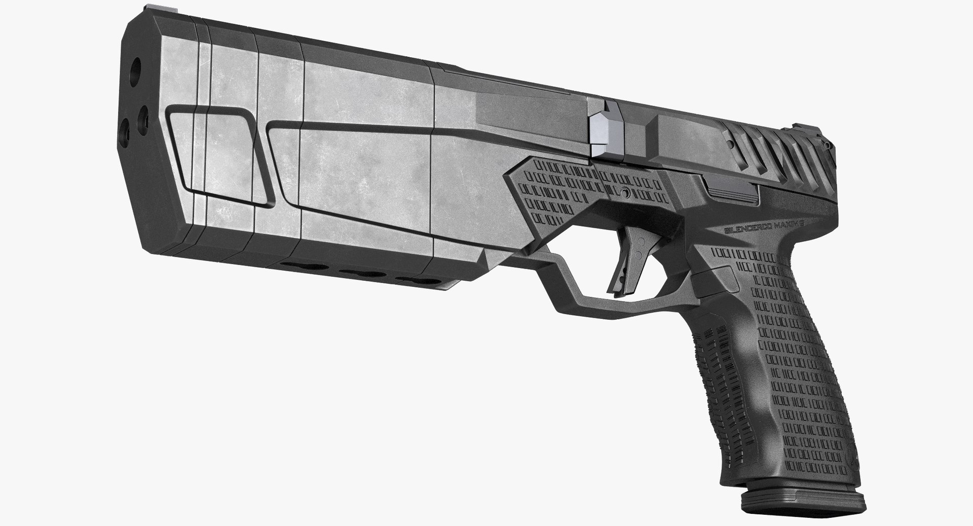 Silencerco maxim 9 long 3D model - TurboSquid 1225683