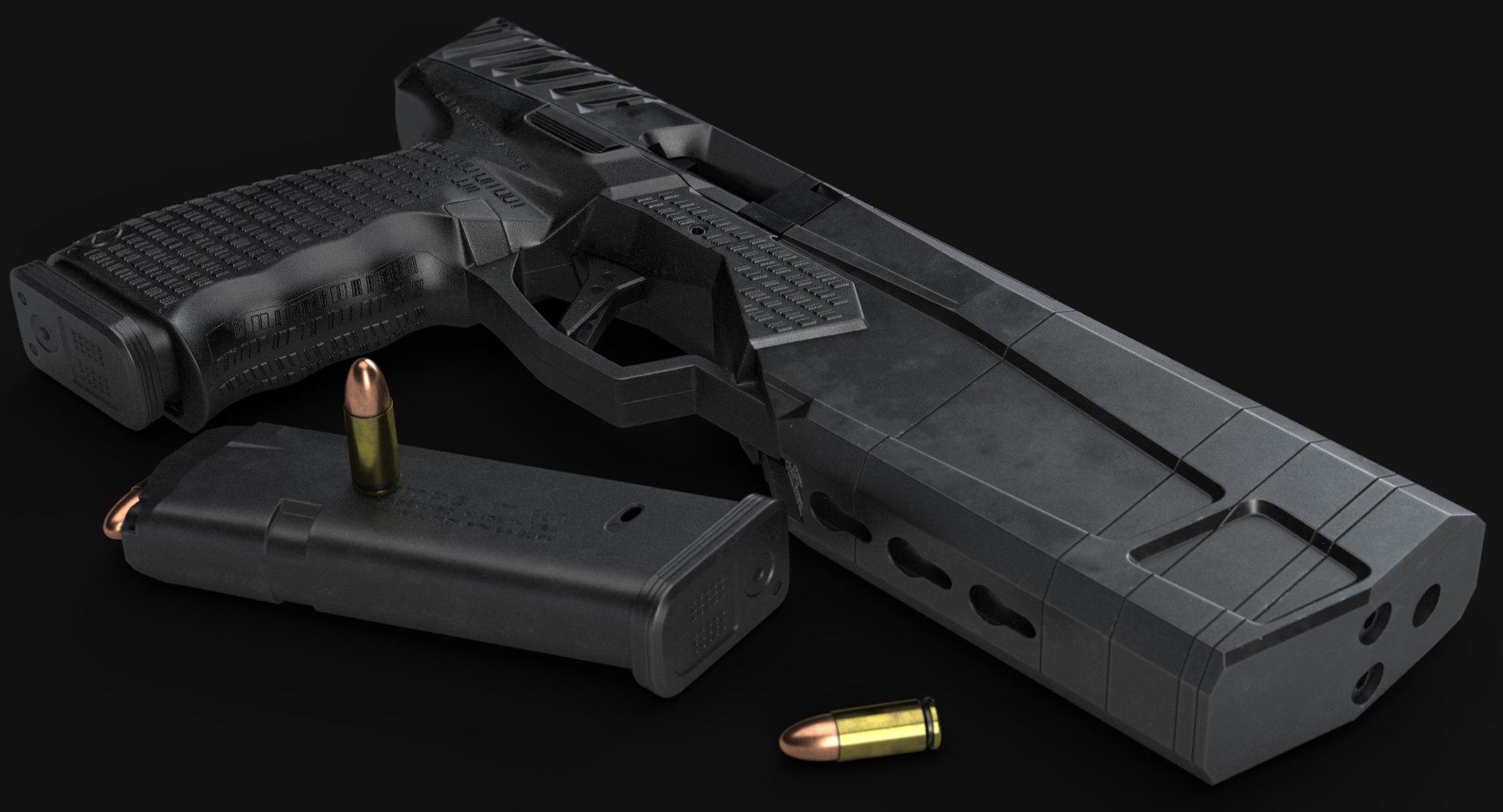 Silencerco maxim 9 long 3D model - TurboSquid 1225683