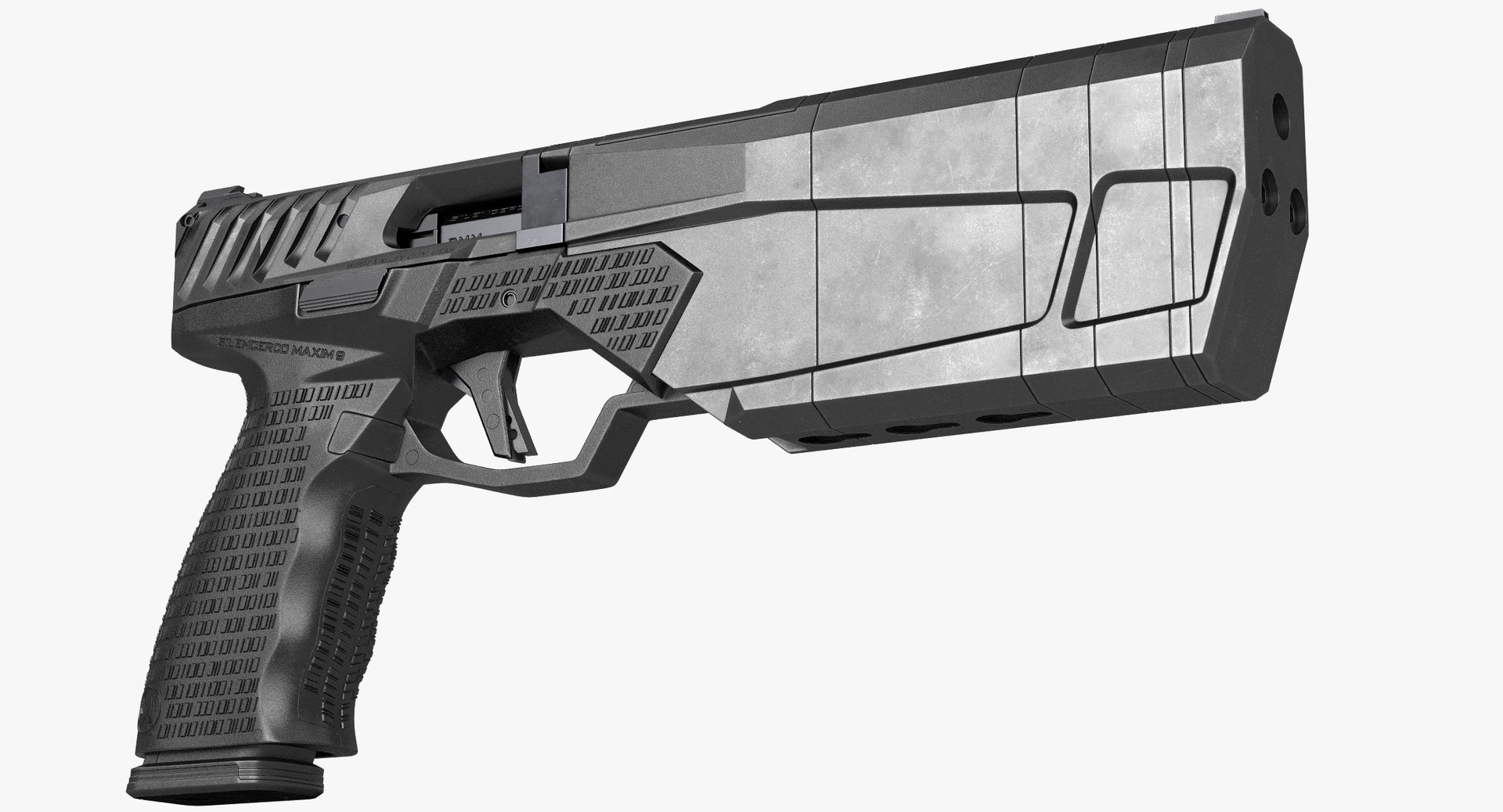 Silencerco maxim 9 long 3D model - TurboSquid 1225683