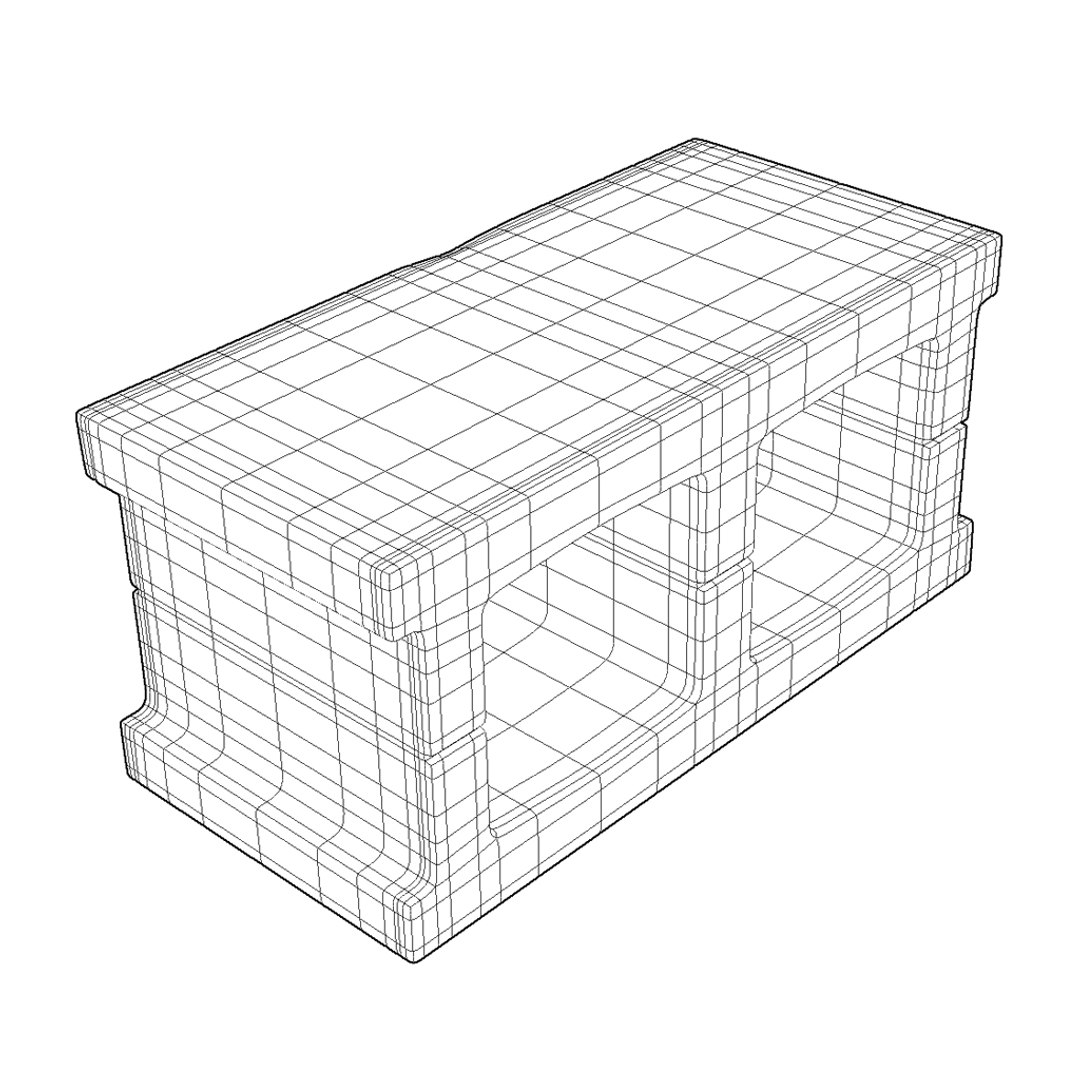 Cinder Block 3d Model
