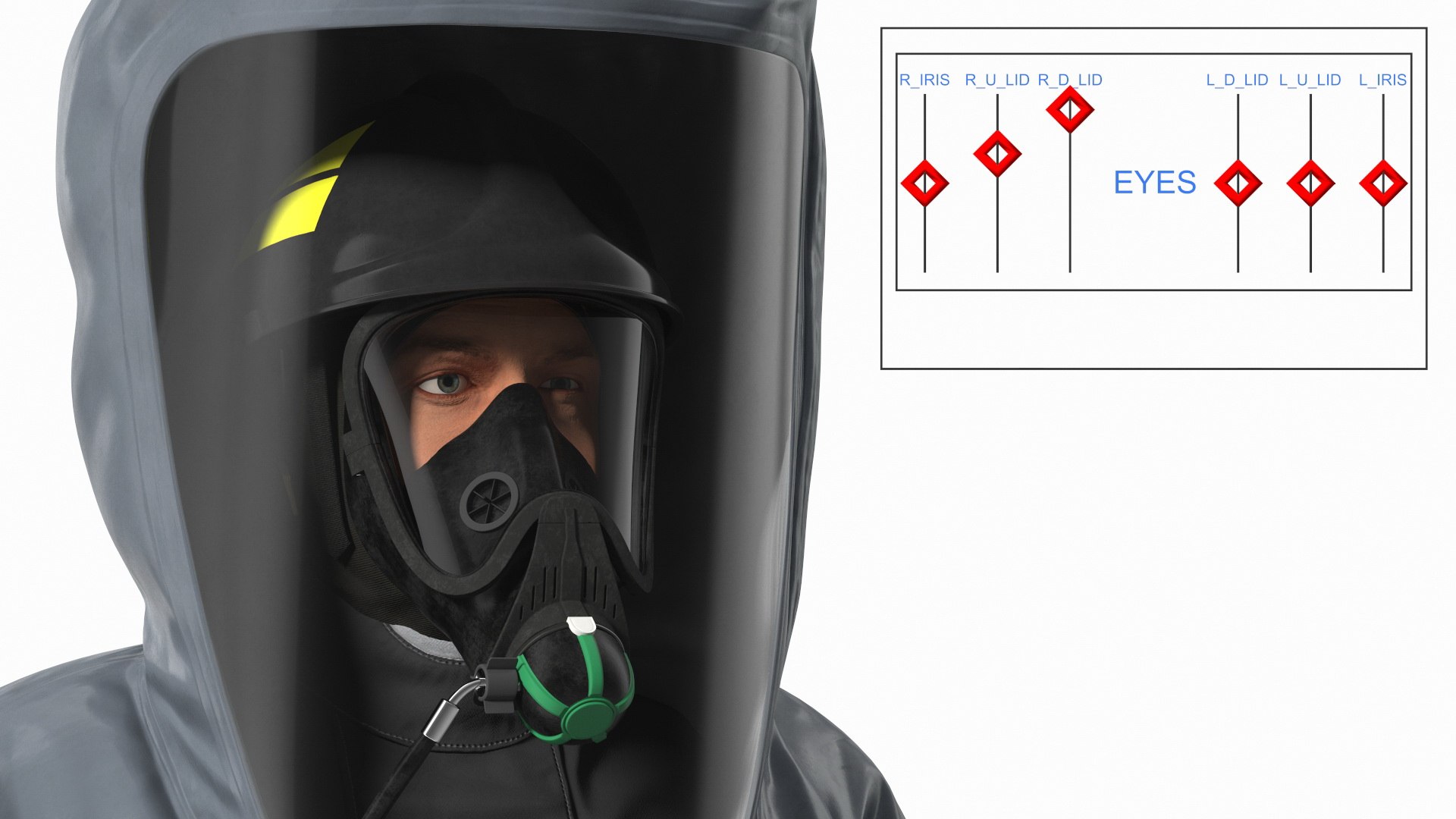 3D model Fully Encapsulating Chemical Protection Suit Rigged ...