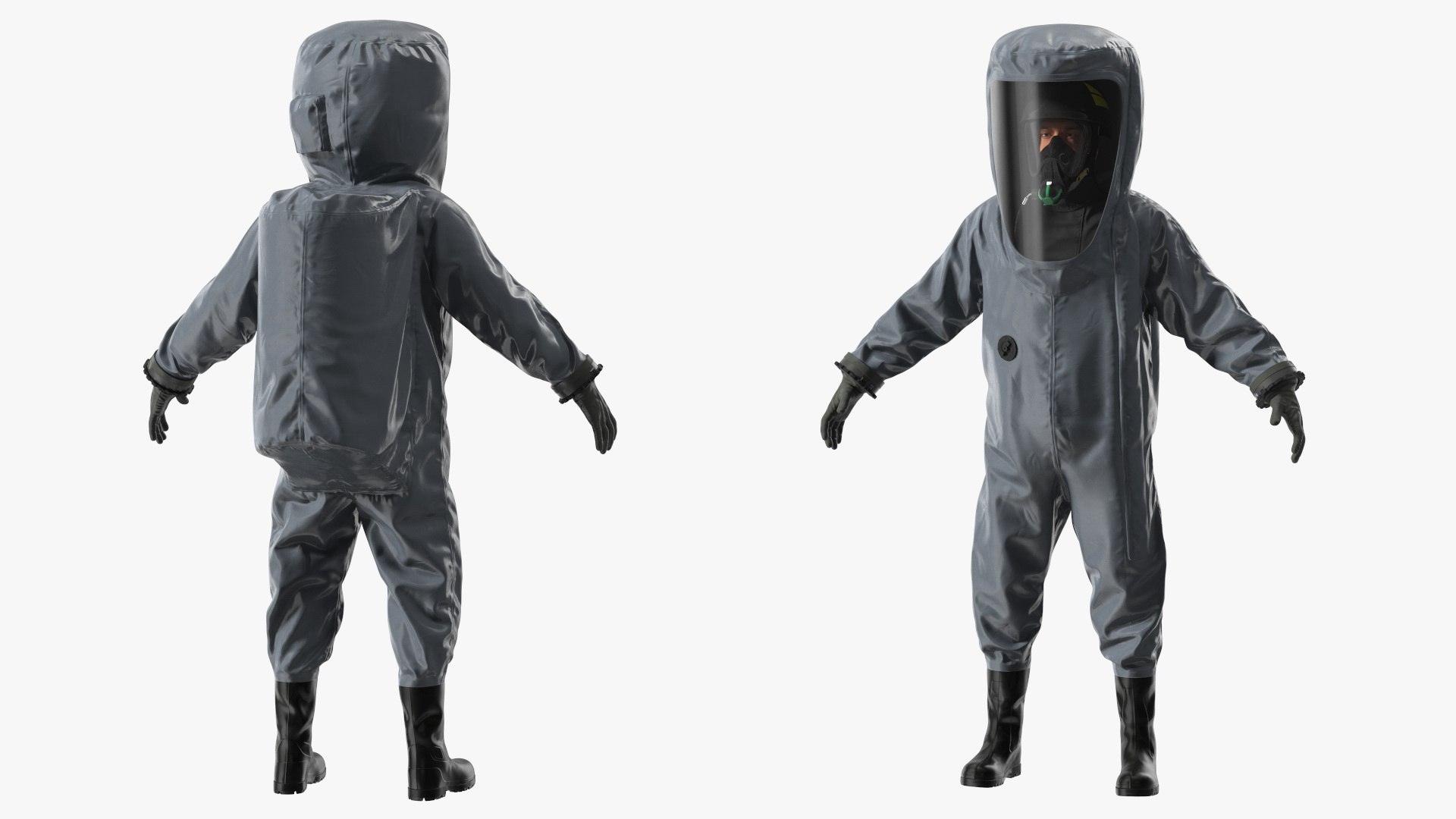 3D model Fully Encapsulating Chemical Protection Suit Rigged ...