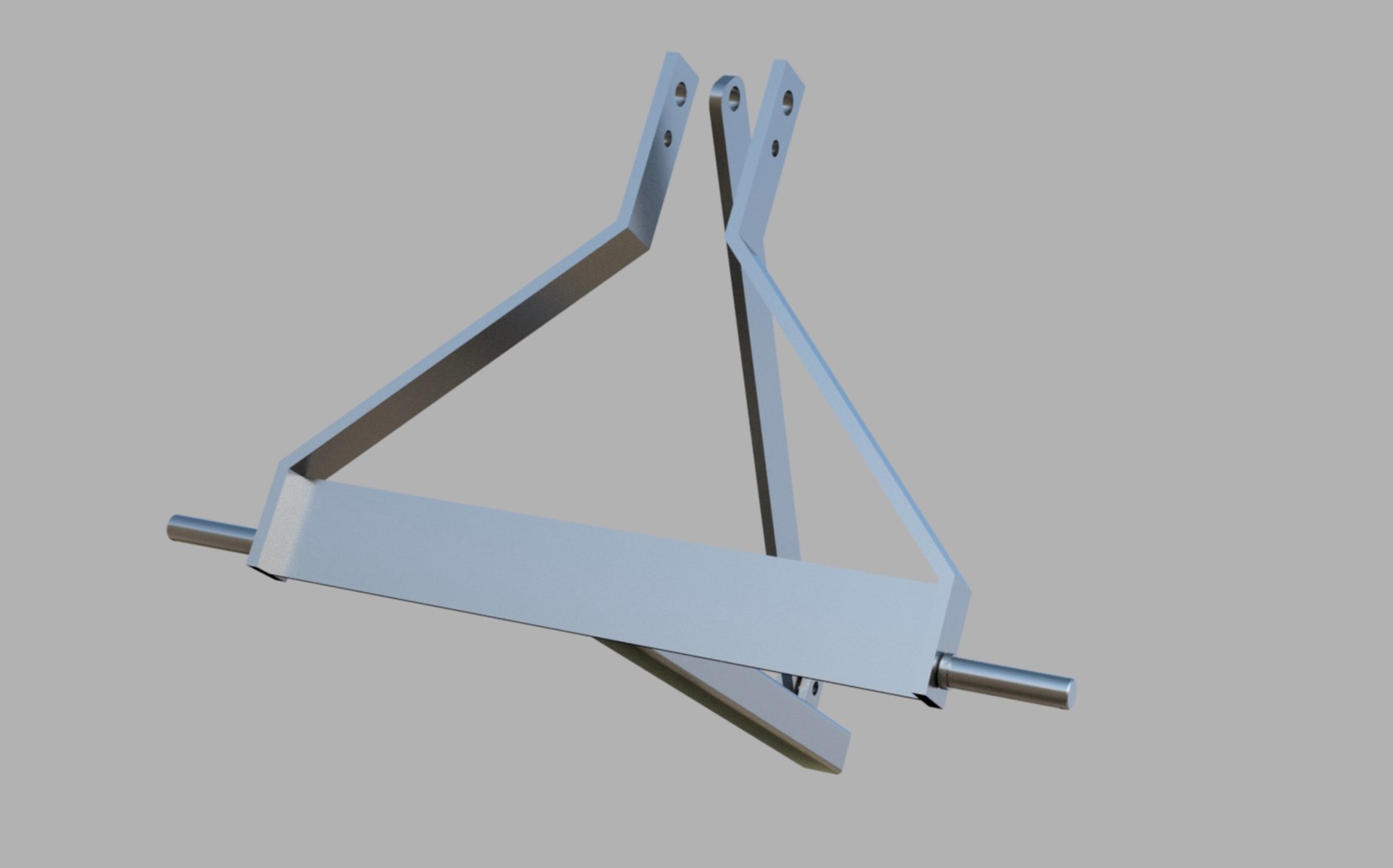 Kubota 3 Point Implement Frame Bare 3D model - TurboSquid 1941942