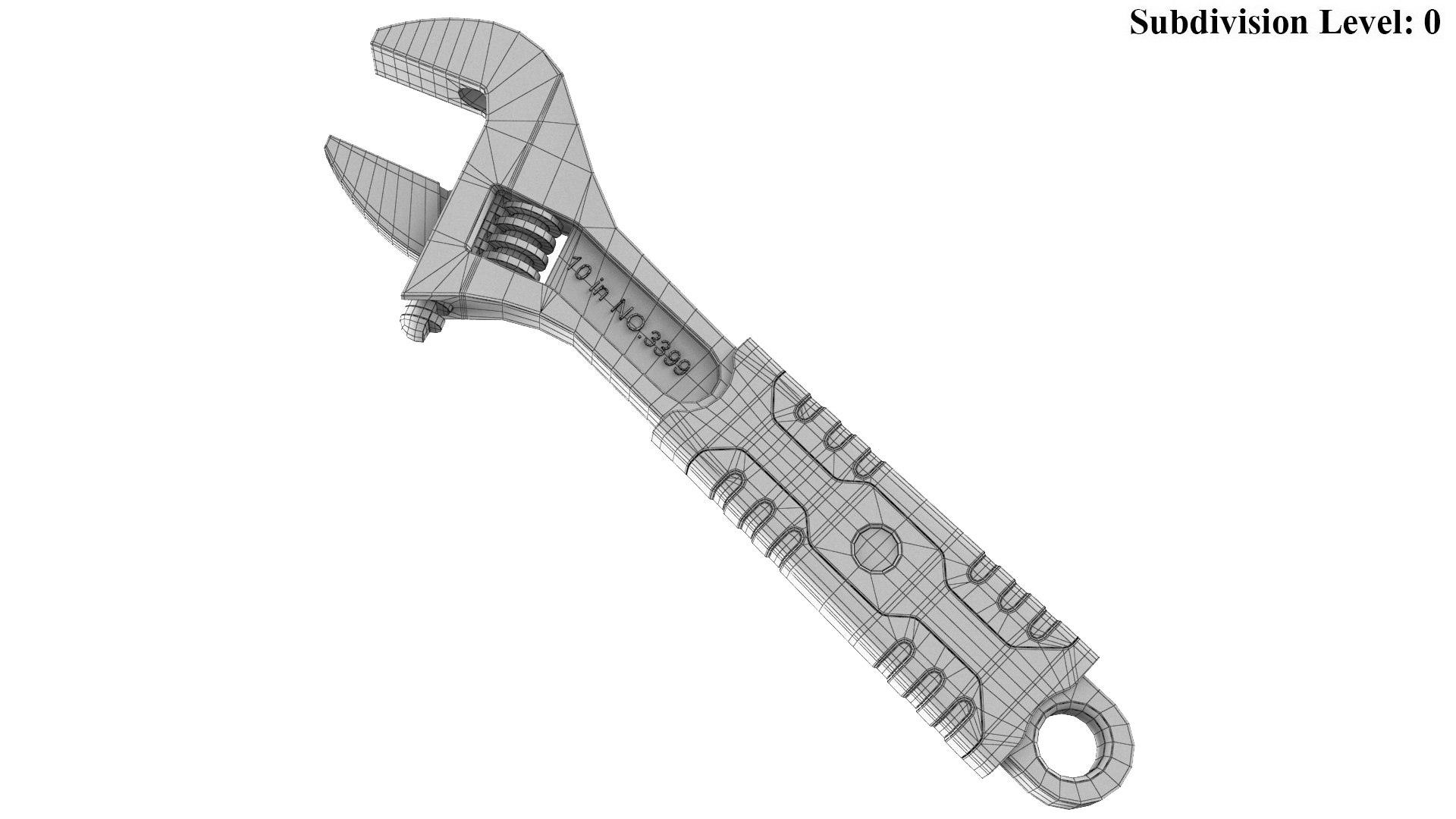 Detailed Adjustable Wrench 02 Model - TurboSquid 2138867