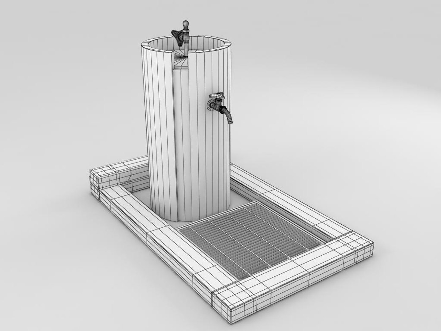 Drinking Fountain 3d Model