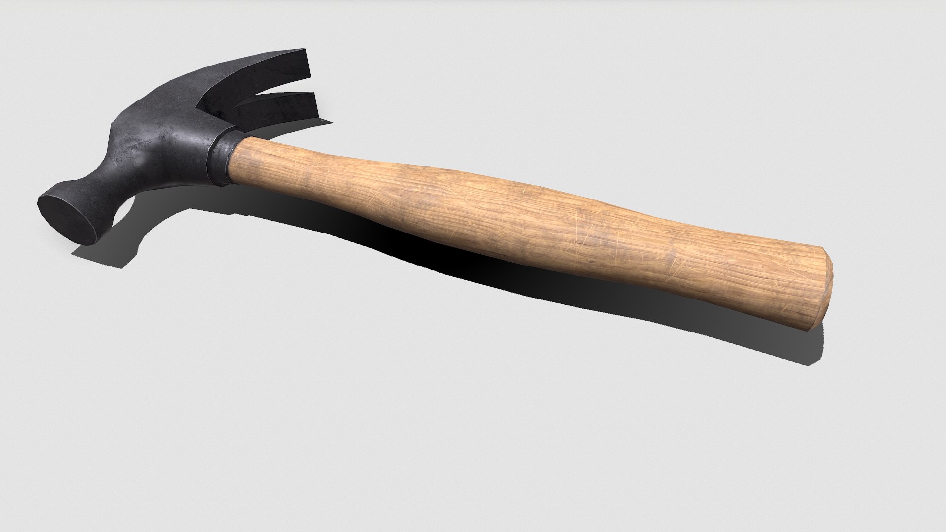 Free 3D Model Claw Hammer Low-poly PBR - TurboSquid 2133078