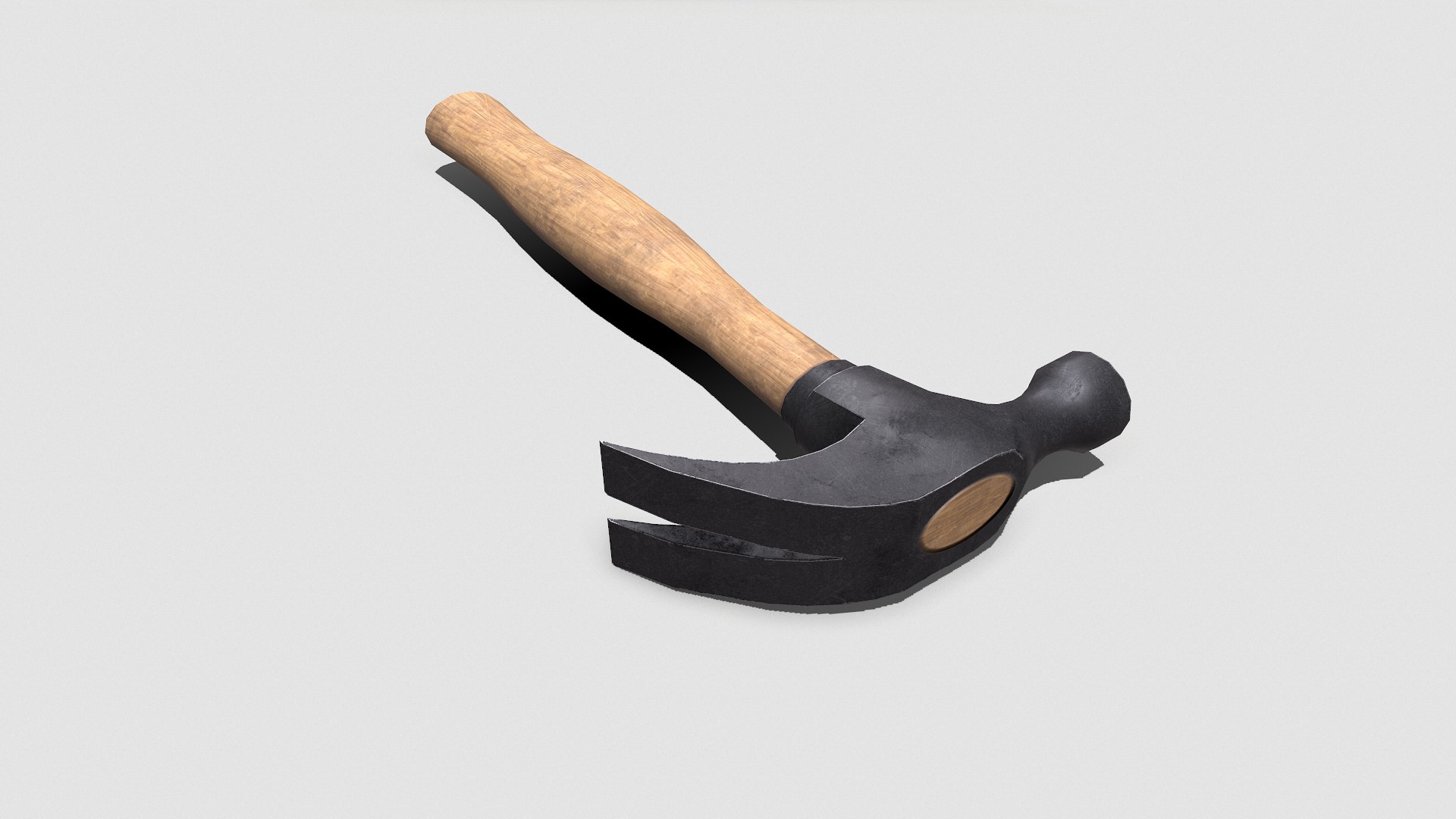 Free 3D Model Claw Hammer Low-poly PBR - TurboSquid 2133078