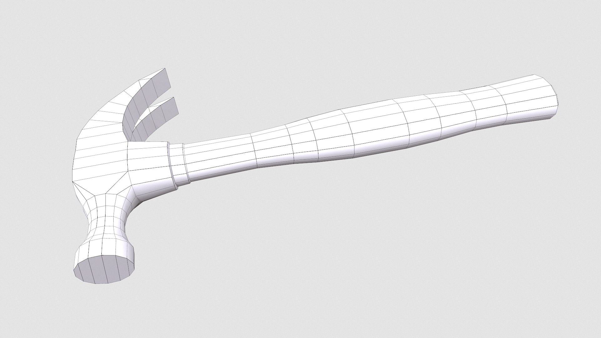 Free 3D Model Claw Hammer Low-poly PBR - TurboSquid 2133078