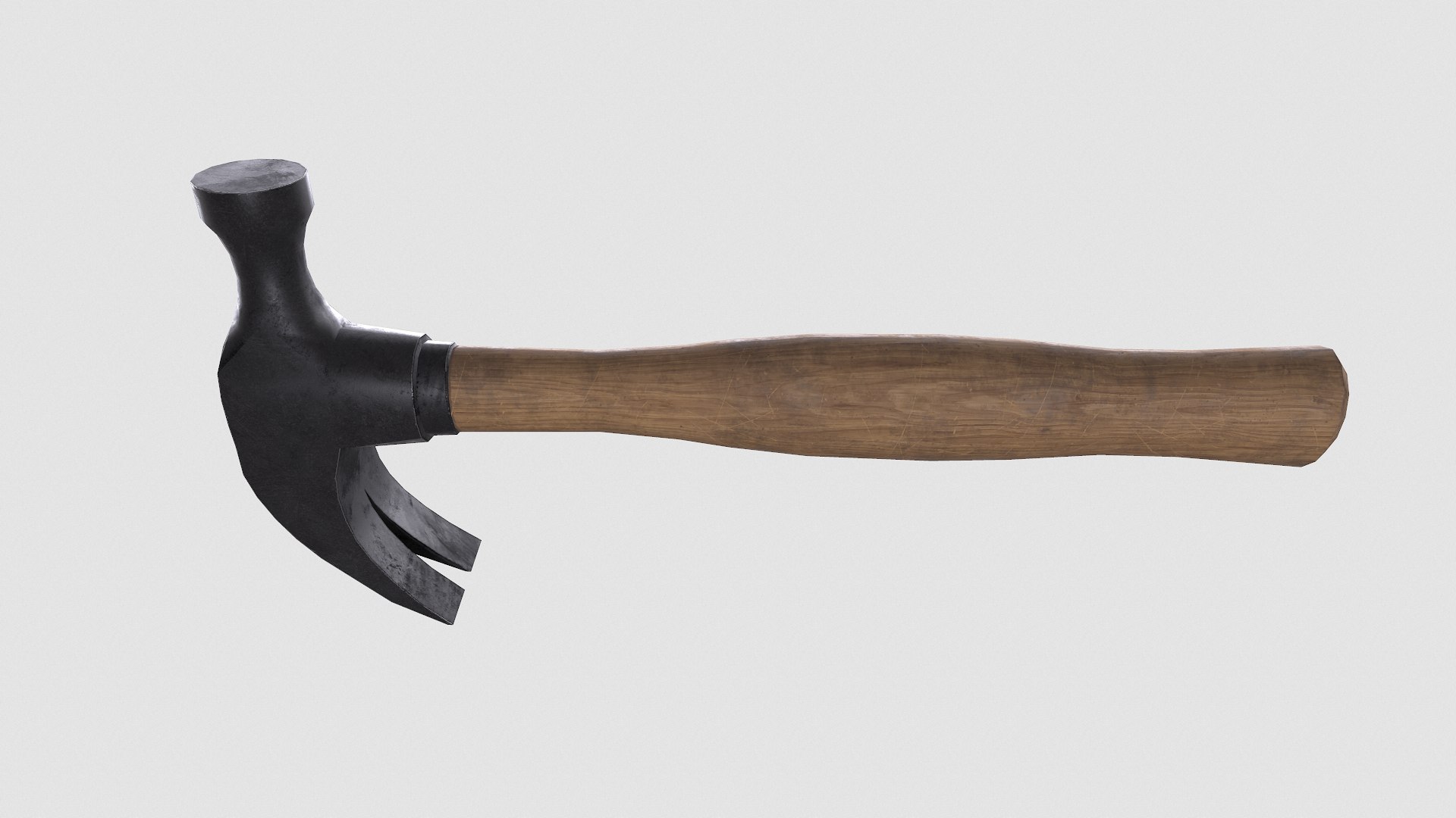 Free 3D Model Claw Hammer Low-poly PBR - TurboSquid 2133078