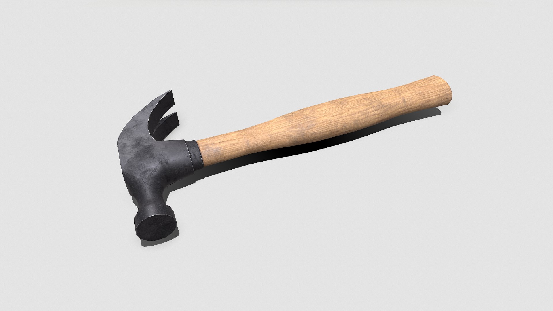 Free 3D Model Claw Hammer Low-poly PBR - TurboSquid 2133078