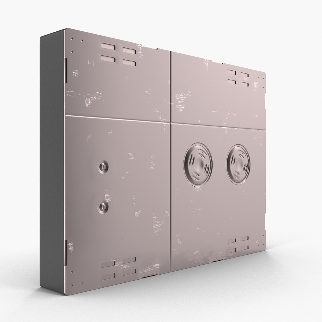Sci-fi Anodized Panel 4 3d Model