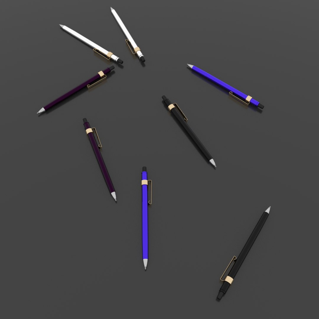 Pens 3D Model - TurboSquid 1596658