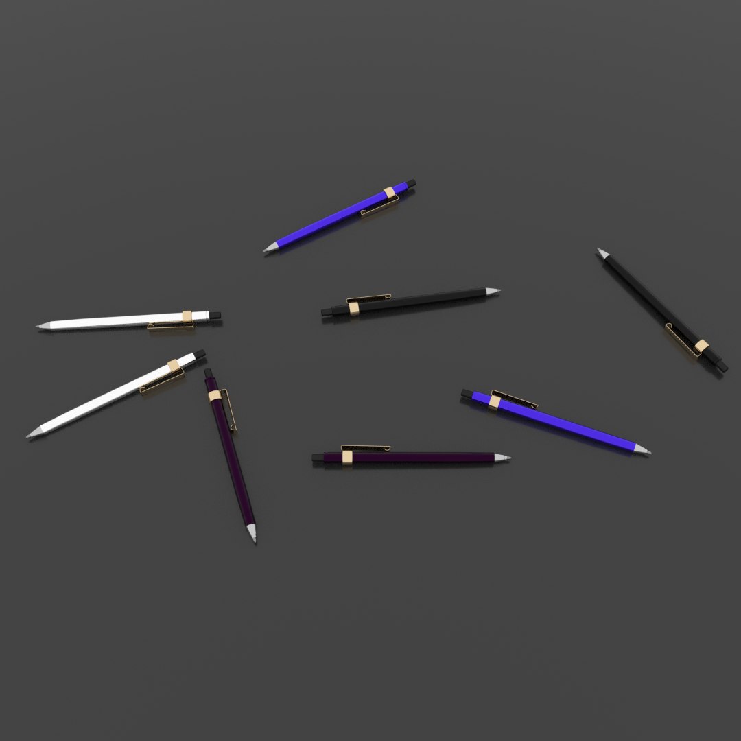 Pens 3D Model - TurboSquid 1596658