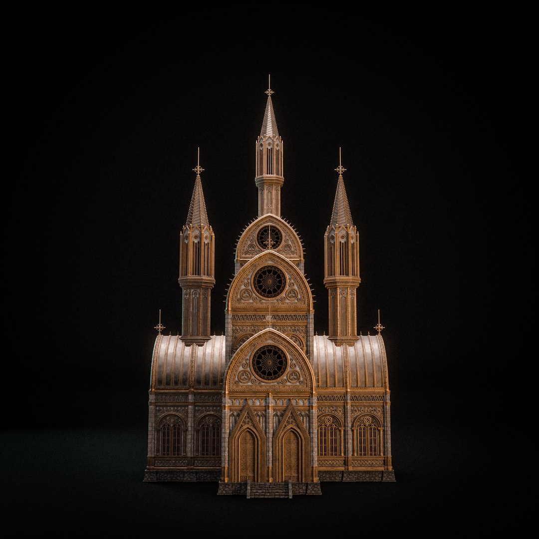 3D GOTHIC MODULAR BUILDING 4 Model - TurboSquid 2315023