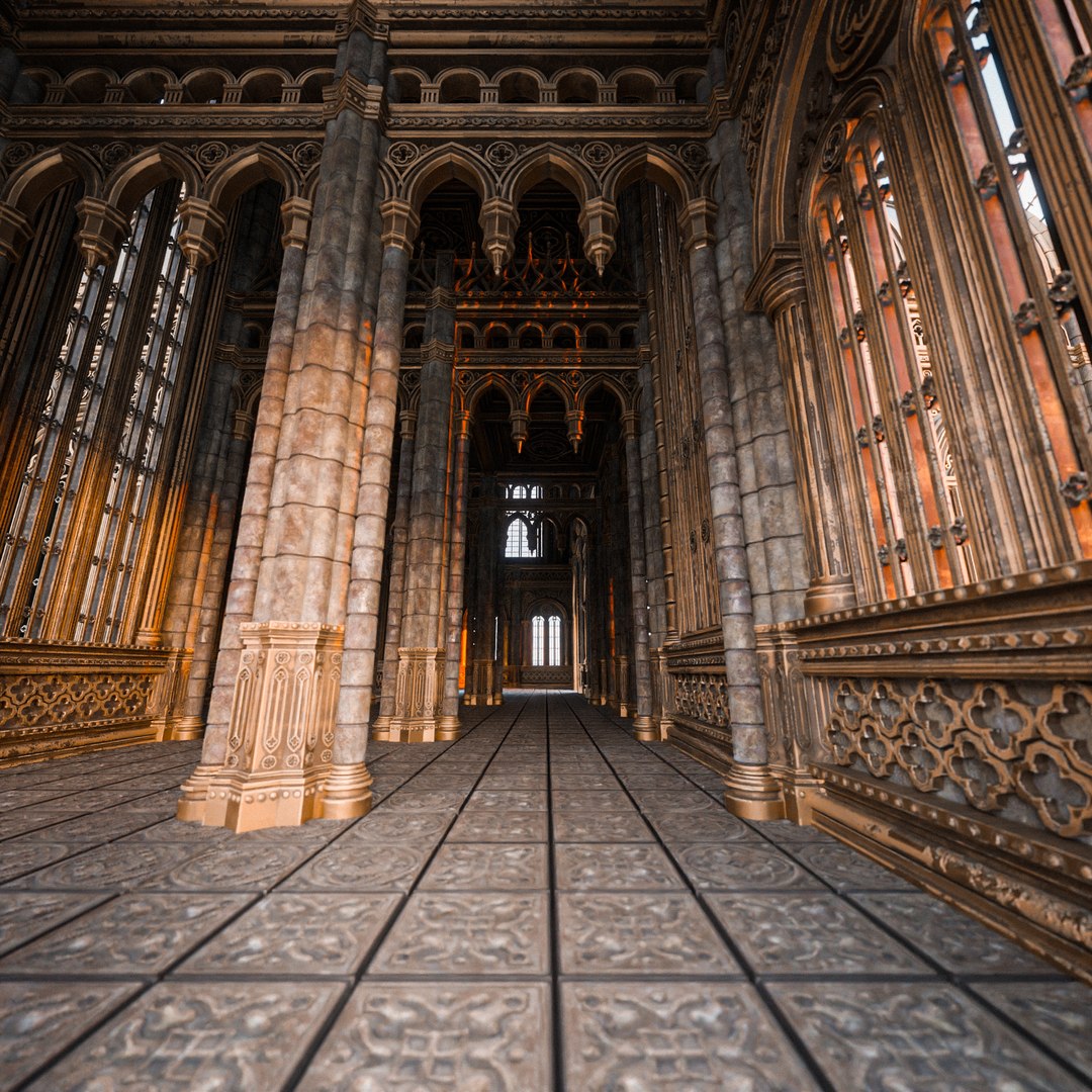 3D GOTHIC MODULAR BUILDING 4 Model - TurboSquid 2315023