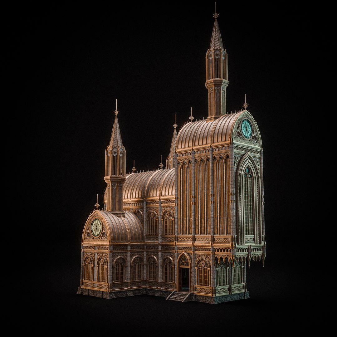 3D GOTHIC MODULAR BUILDING 4 Model - TurboSquid 2315023