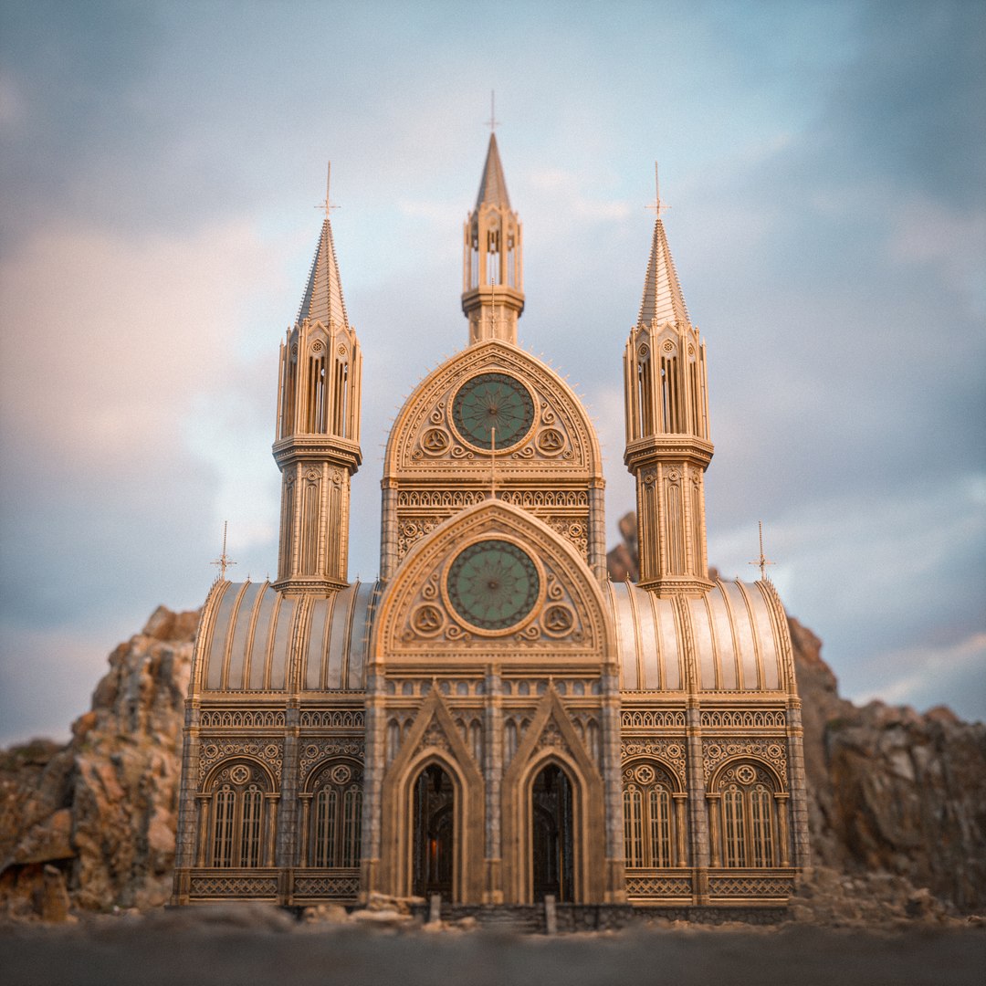 3D GOTHIC MODULAR BUILDING 4 Model - TurboSquid 2315023