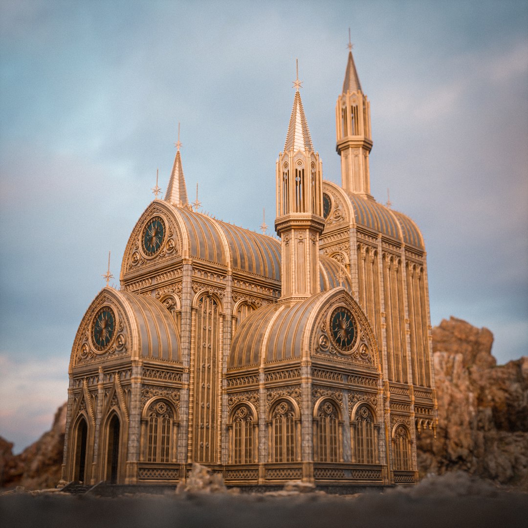 3D GOTHIC MODULAR BUILDING 4 Model - TurboSquid 2315023
