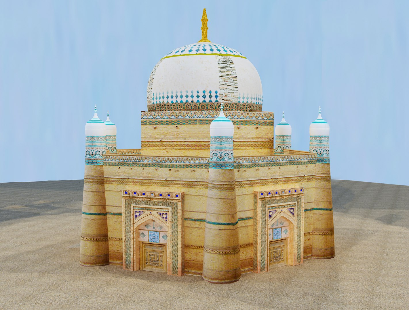 Building Architectural Islamic 3D Model - TurboSquid 1547093