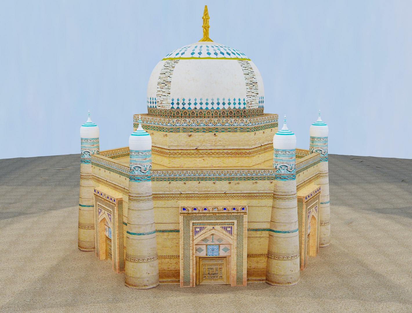 Building Architectural Islamic 3D Model - TurboSquid 1547093