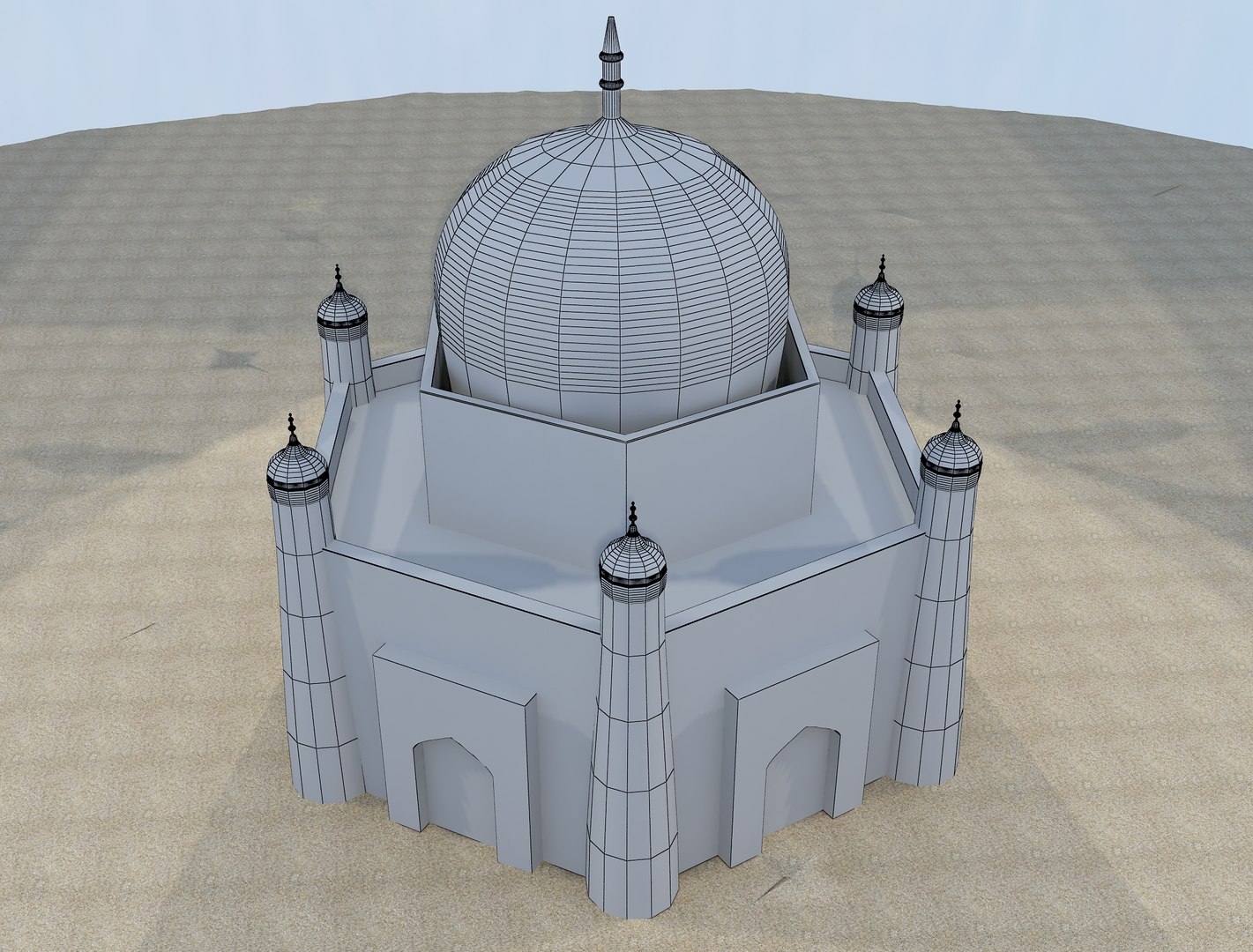 Building Architectural Islamic 3D Model - TurboSquid 1547093