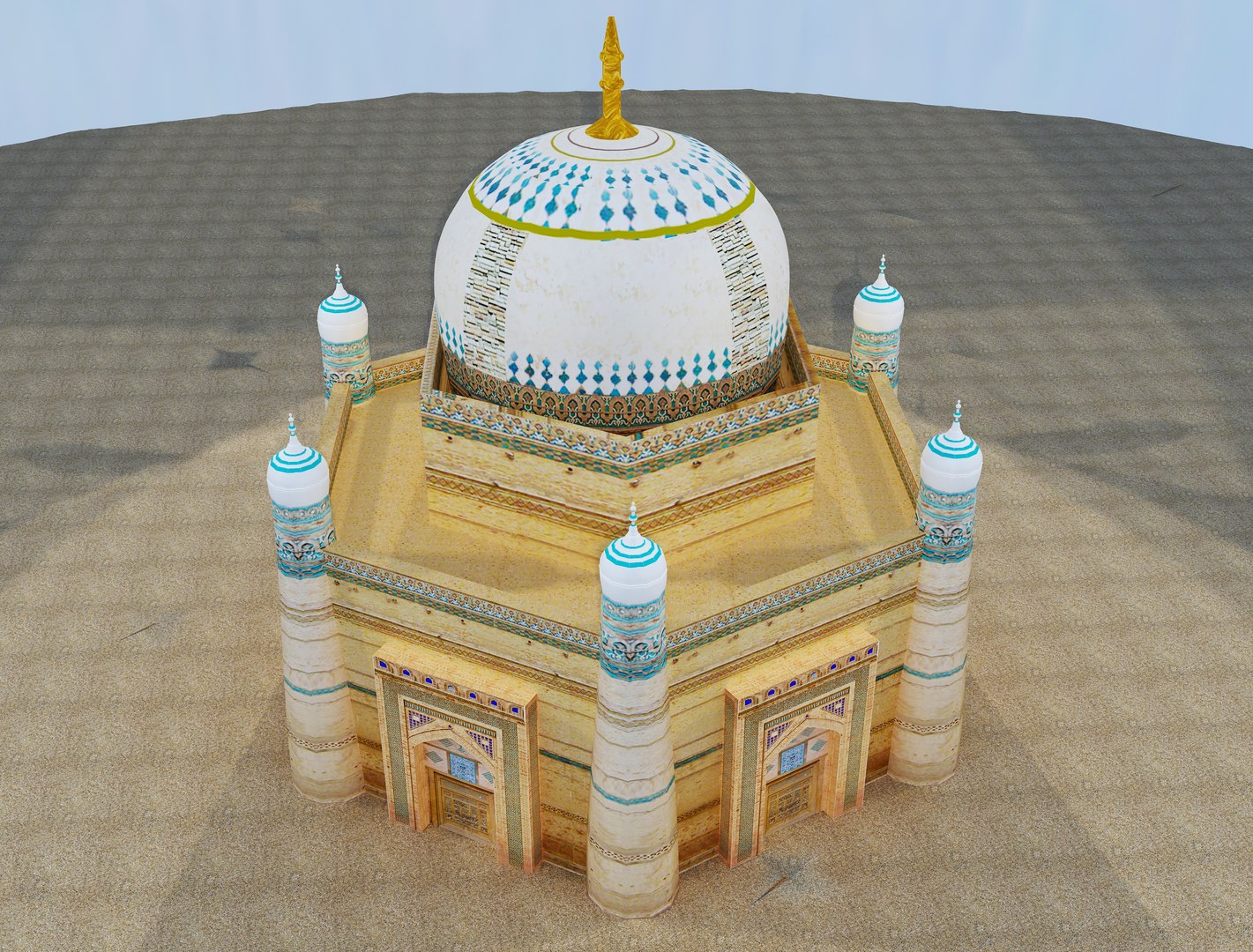 Building Architectural Islamic 3D Model - TurboSquid 1547093