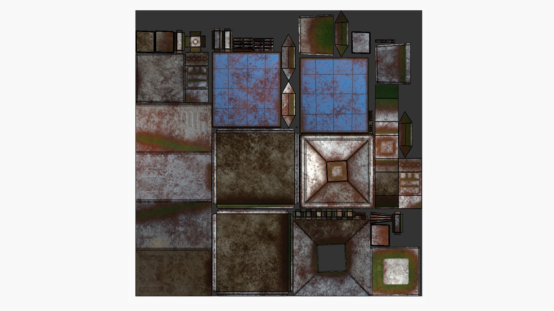 3D Satellite E11 Destroyed - SciFi Space Design - TurboSquid 2232570