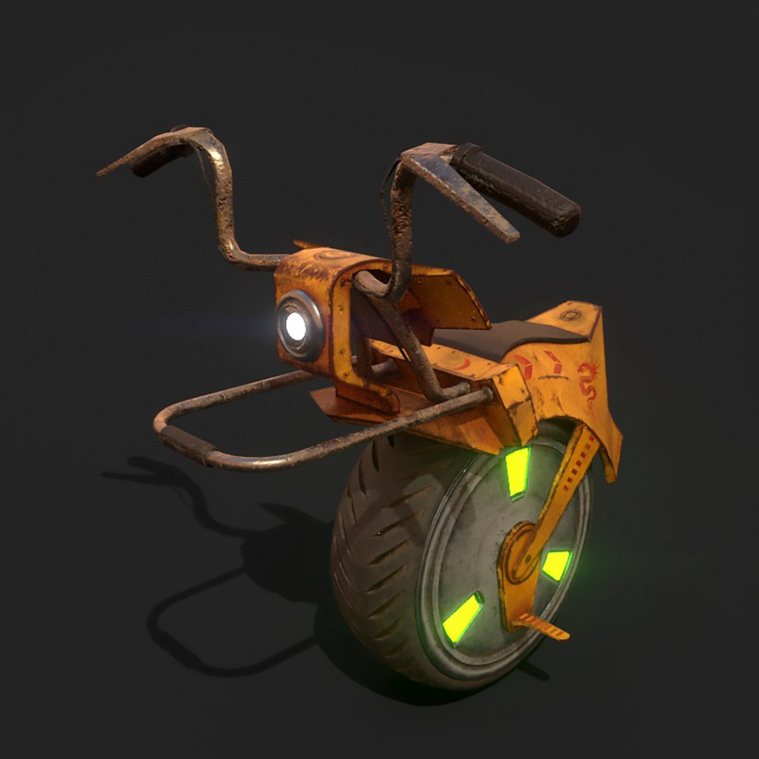 Motorcycle punk cyberpunk model - TurboSquid 1667916