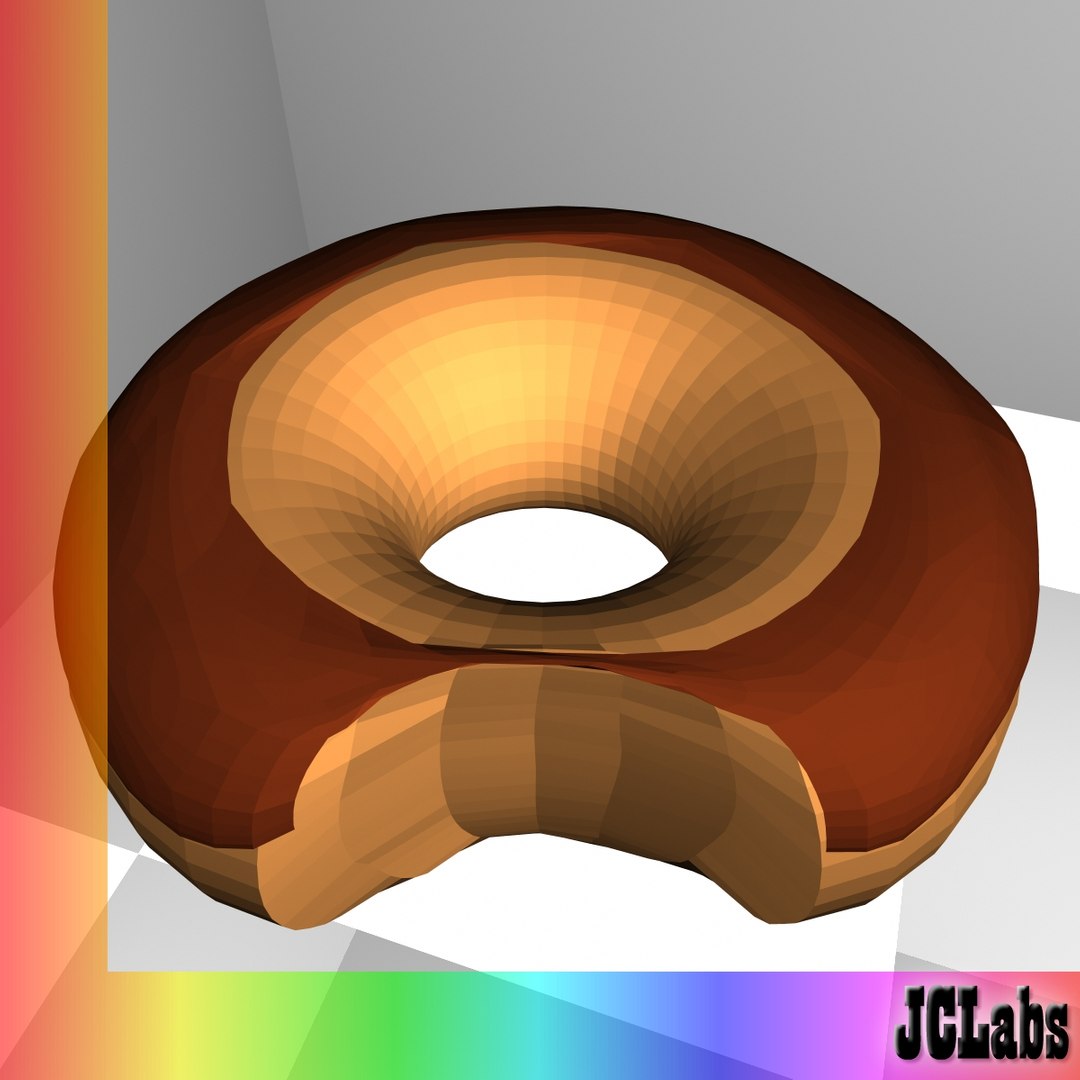 3d model donut doughnut