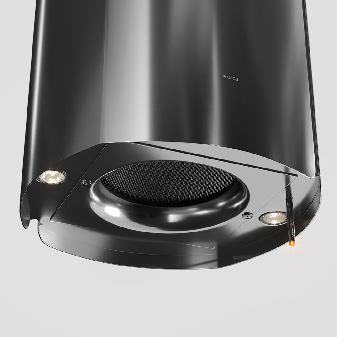 Island Elica Chrome 3D Model - TurboSquid 1645565