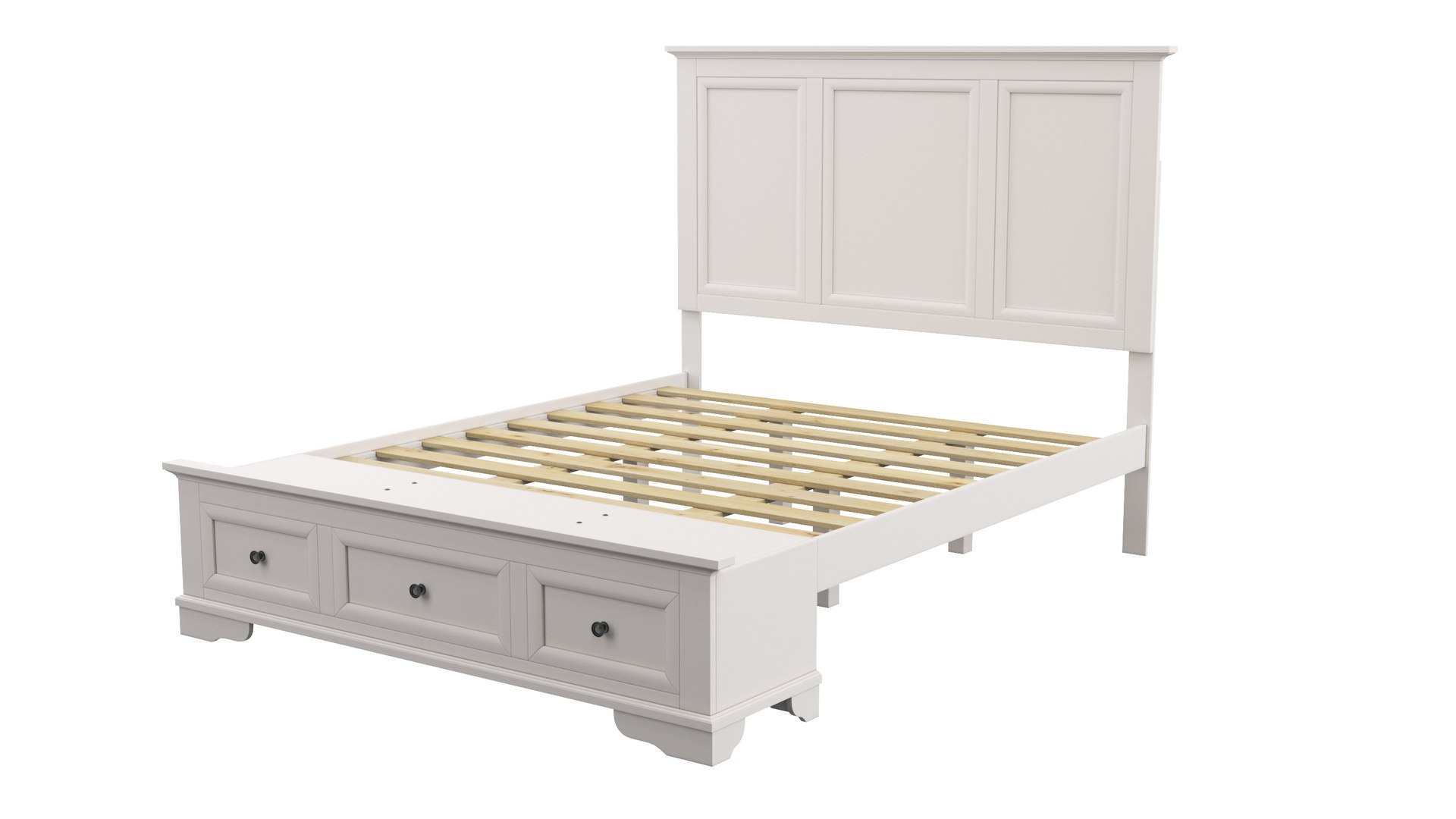 3D Bed Frame Model - TurboSquid 1881091