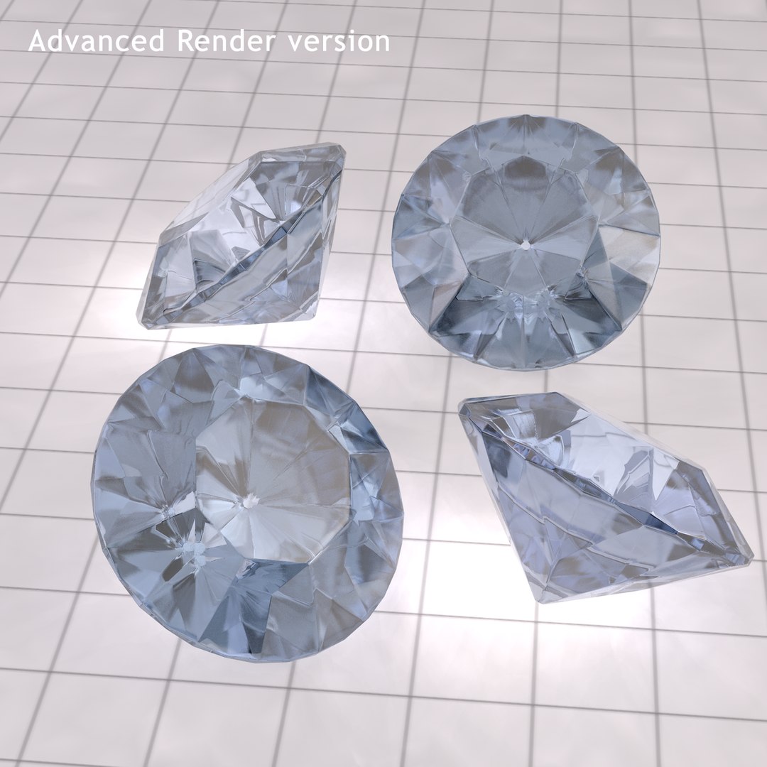 3d C4d Diamonds Refractions Caustics