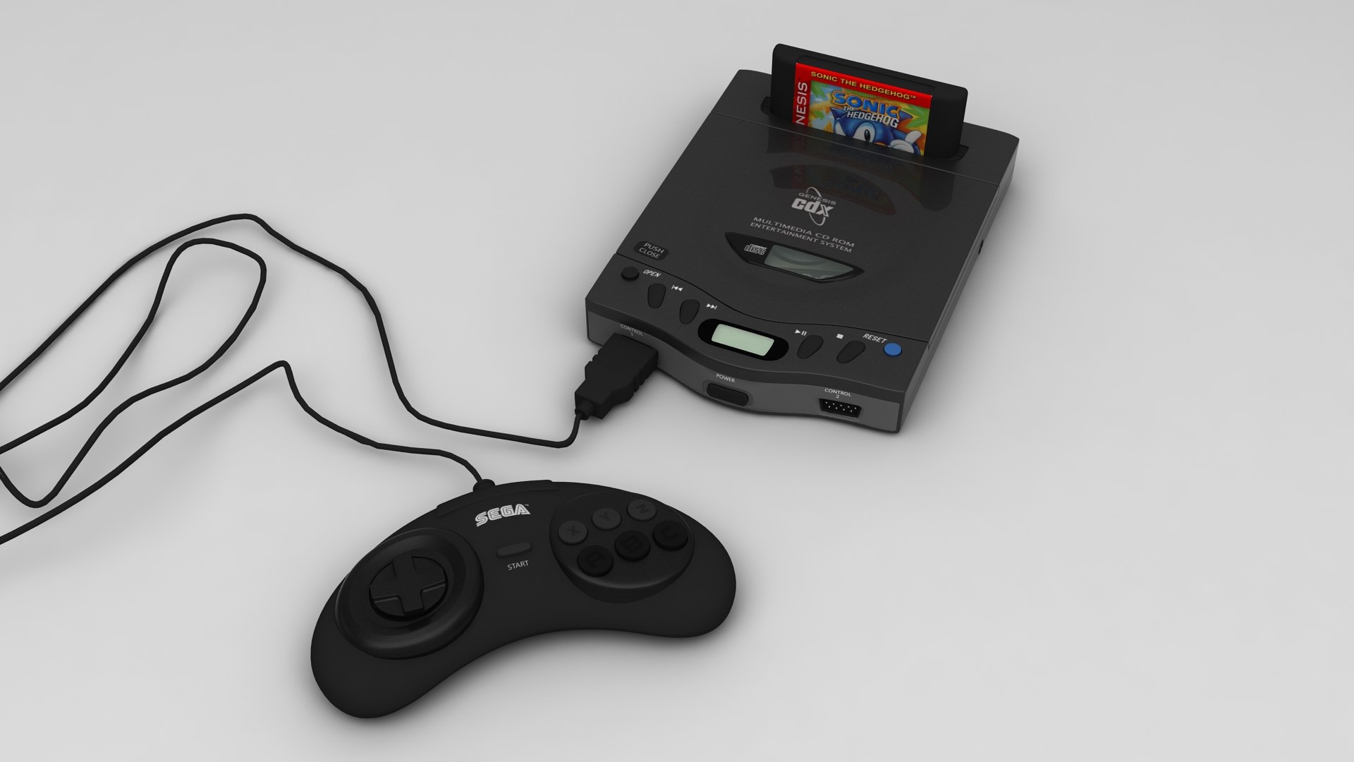 Sega Genesis CDX 3D Model - TurboSquid 2010942