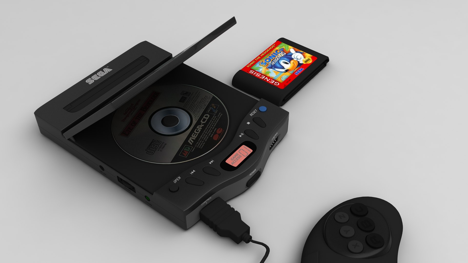 Sega Genesis CDX 3D Model - TurboSquid 2010942