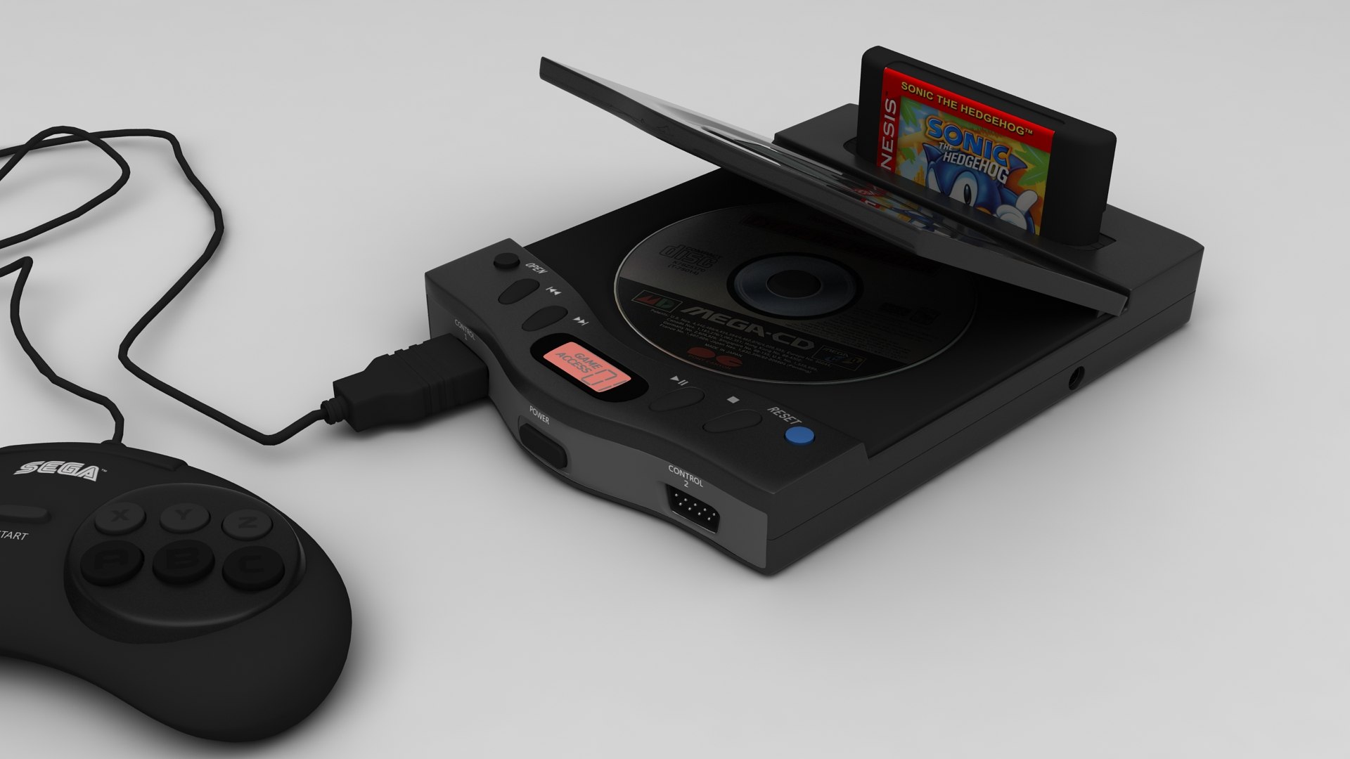 Sega Genesis CDX 3D Model - TurboSquid 2010942